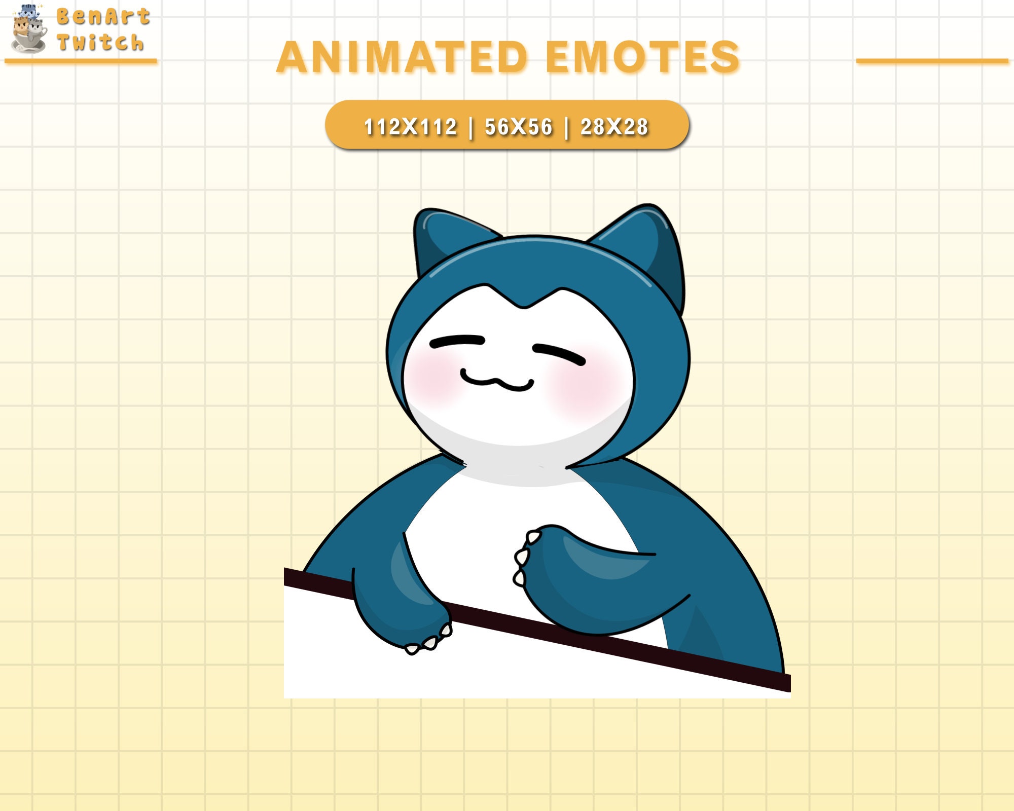 Animated Twitch Emote Bongo Snorlax, Cute Pokemon Twitch Emotes, Cute ...