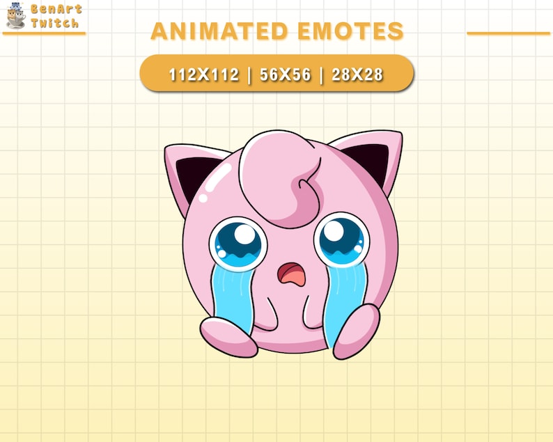Animated Twitch Emote Jigglypuff Crying, Cute Pokemon Twitch Emotes ...
