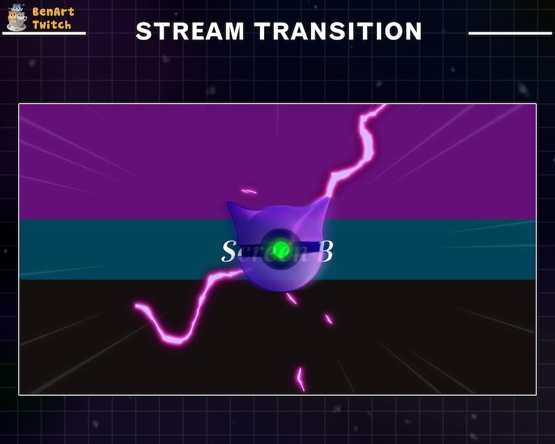 Gengar Twitch Transition– Animated Gengar Pokemon Ball Stream ...