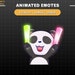 Animated Twitch Emote Panda Cheering, Cute Panda Twitch Emotes, Cute ...