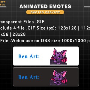 Animated Twitch Emote Bat Bongo, Halloween Twitch Emotes, Cute Emotes ...
