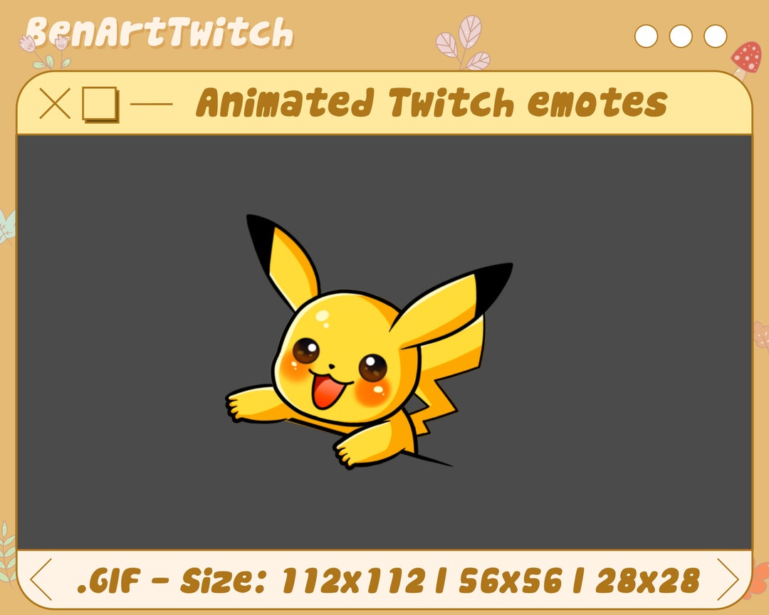Animated Twitch Emote Cute Pikachu, Cute Pokemon Twitch Emotes, Cute ...