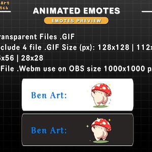 Animated Twitch Emote Mushroom Dancing, Fall Twitch Emotes, Autumn ...