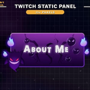 Gengar Twitch Overlay – Animated Stream Package With Lofi Desk, Cozy ...