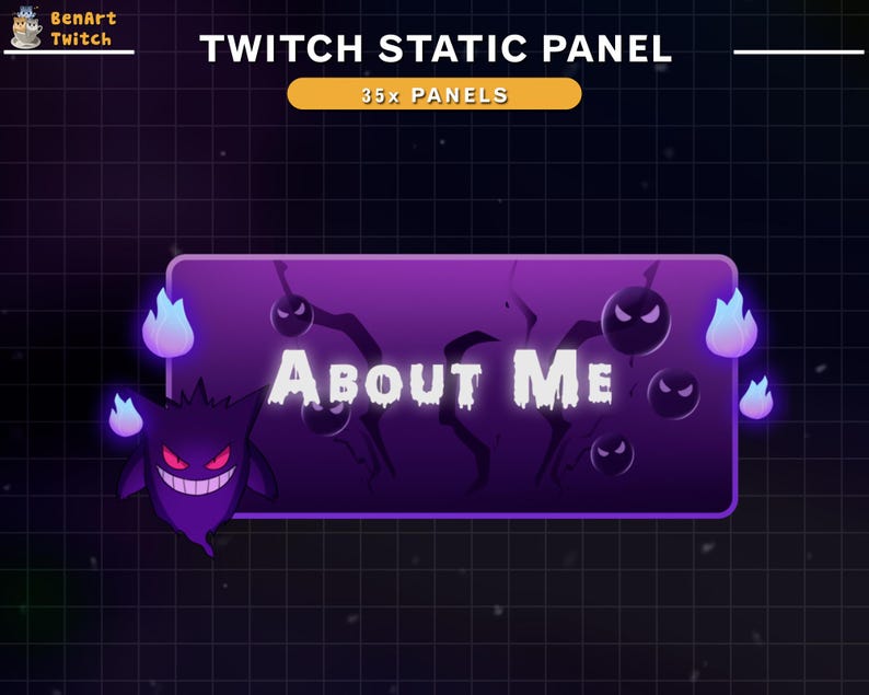 Gengar Twitch Overlay – Animated Stream Package With Lofi Desk, Cozy ...