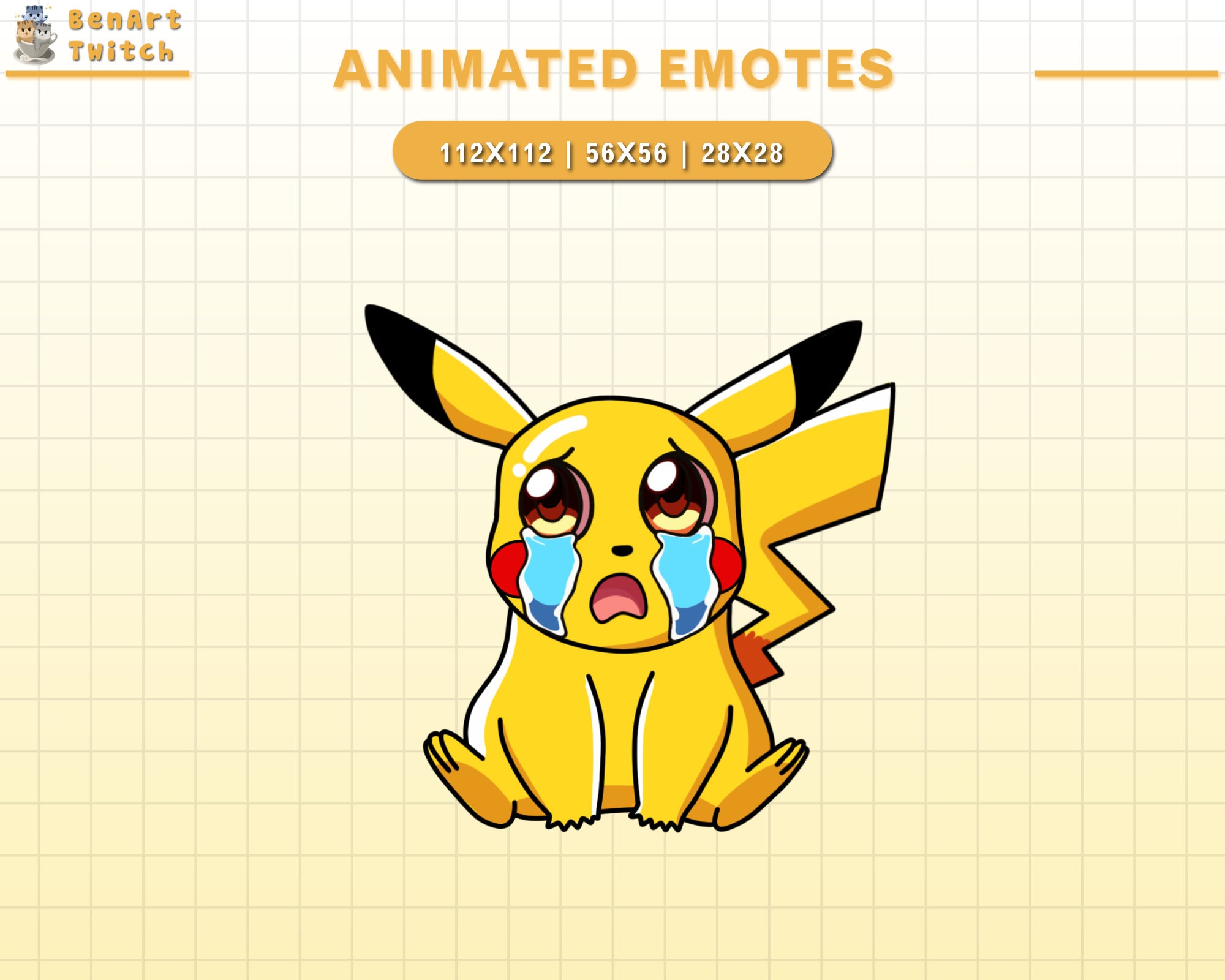 Animated Twitch Emote Pikachu Crying, Pokemon Dancing Twitch Emotes ...