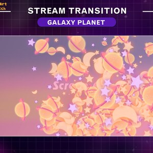 Galaxy Planet Stream Transition, the Moon, Star Transition, Twitch OBS ...