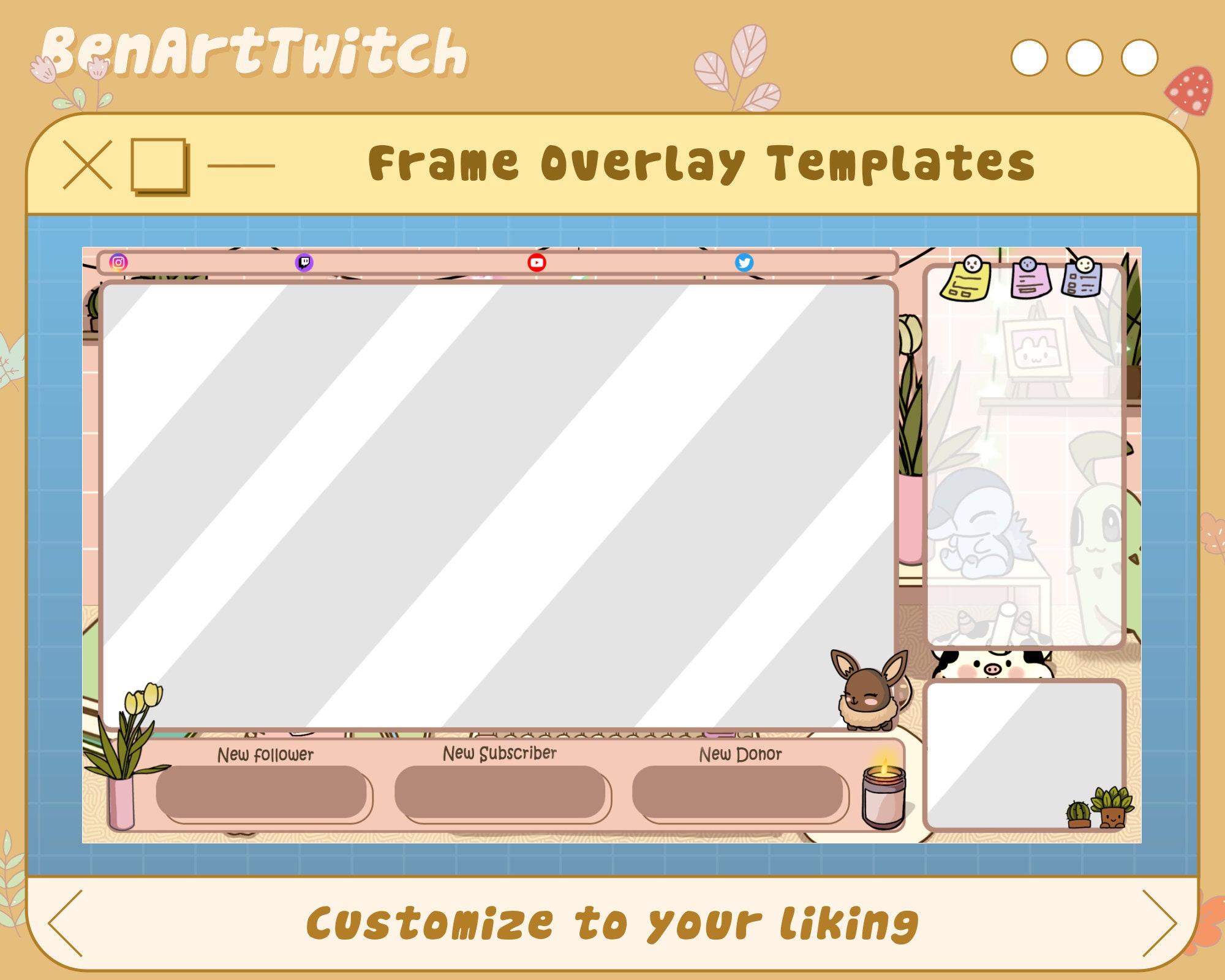 Animated Lofi Gaming Room Twitch Stream Package, Lofi Aesthetic Gaming ...
