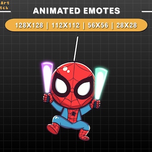 Animated Twitch Emote Spider-man Cheering, Marvel Twitch Emotes, Cute ...