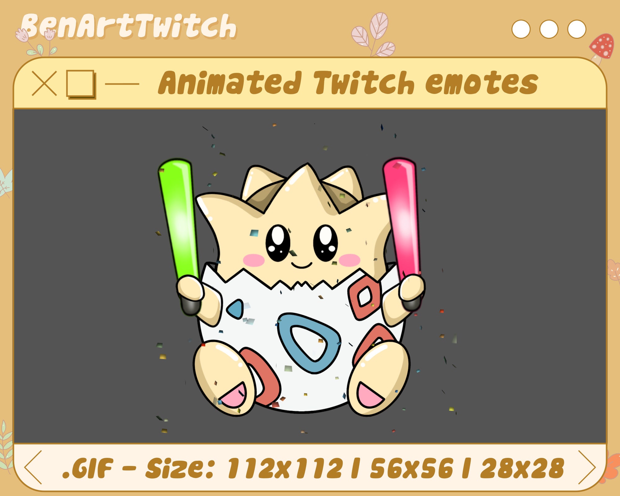 Animated Twitch Emote Cute Egg Cute Pokemon Twitch Emotes - Etsy Canada