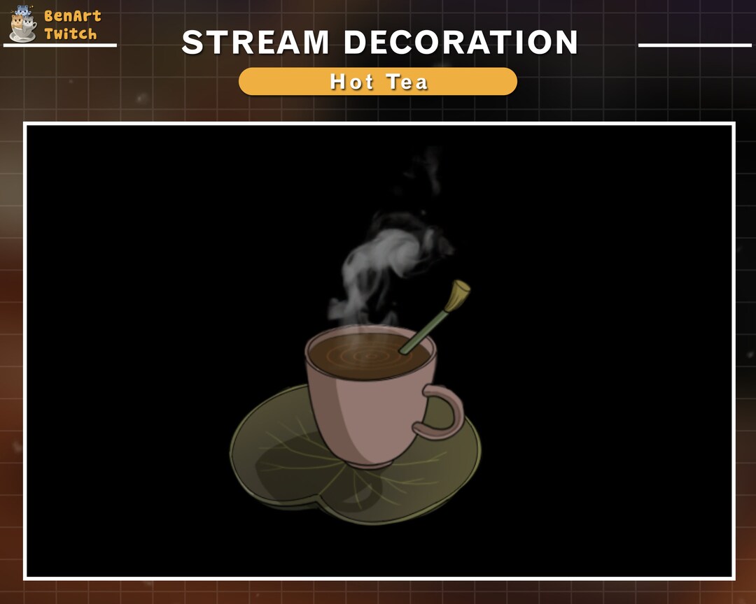 Animated Warm Tea Stream Decoration, Tea Aesthetic, Cozy Cottage Twitch ...