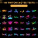 100x Twitch Text Emotes Pack, Discord Text Emotes, Cute Ready to Use ...