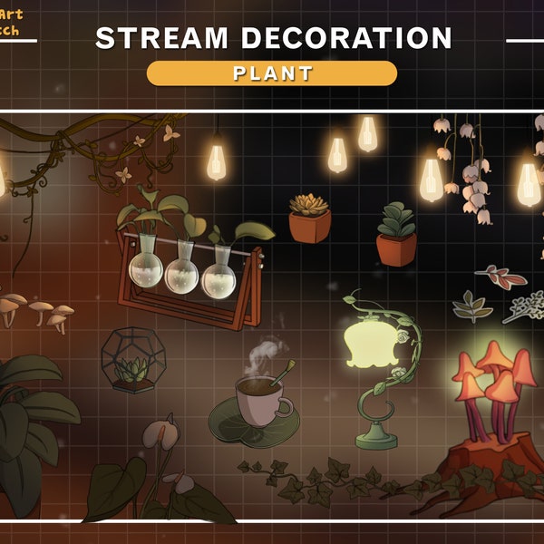 Twitch Stream Decorations Plants - Etsy
