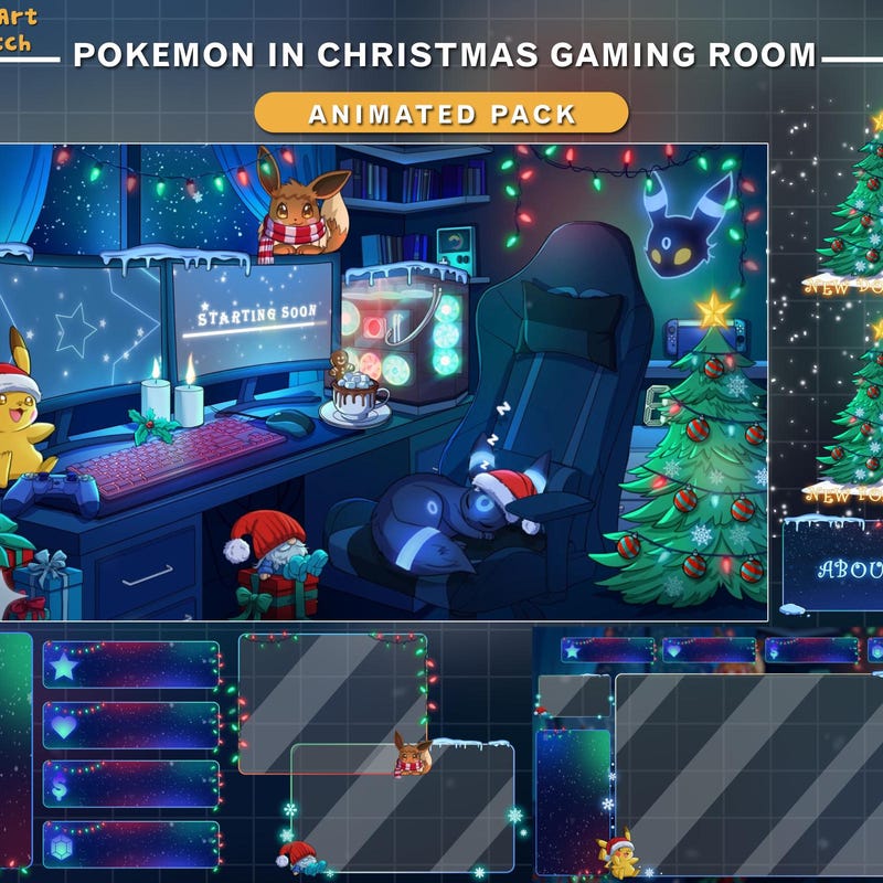 Pikachu Drawing Christmas - Etsy