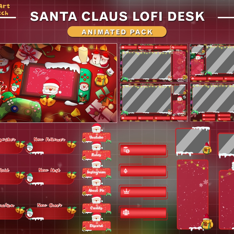 Christmas Stream Overlays - Etsy