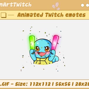 Animated Twitch Emote Pokemon Cheering, Cute Turles Twitch Emotes, Cute ...