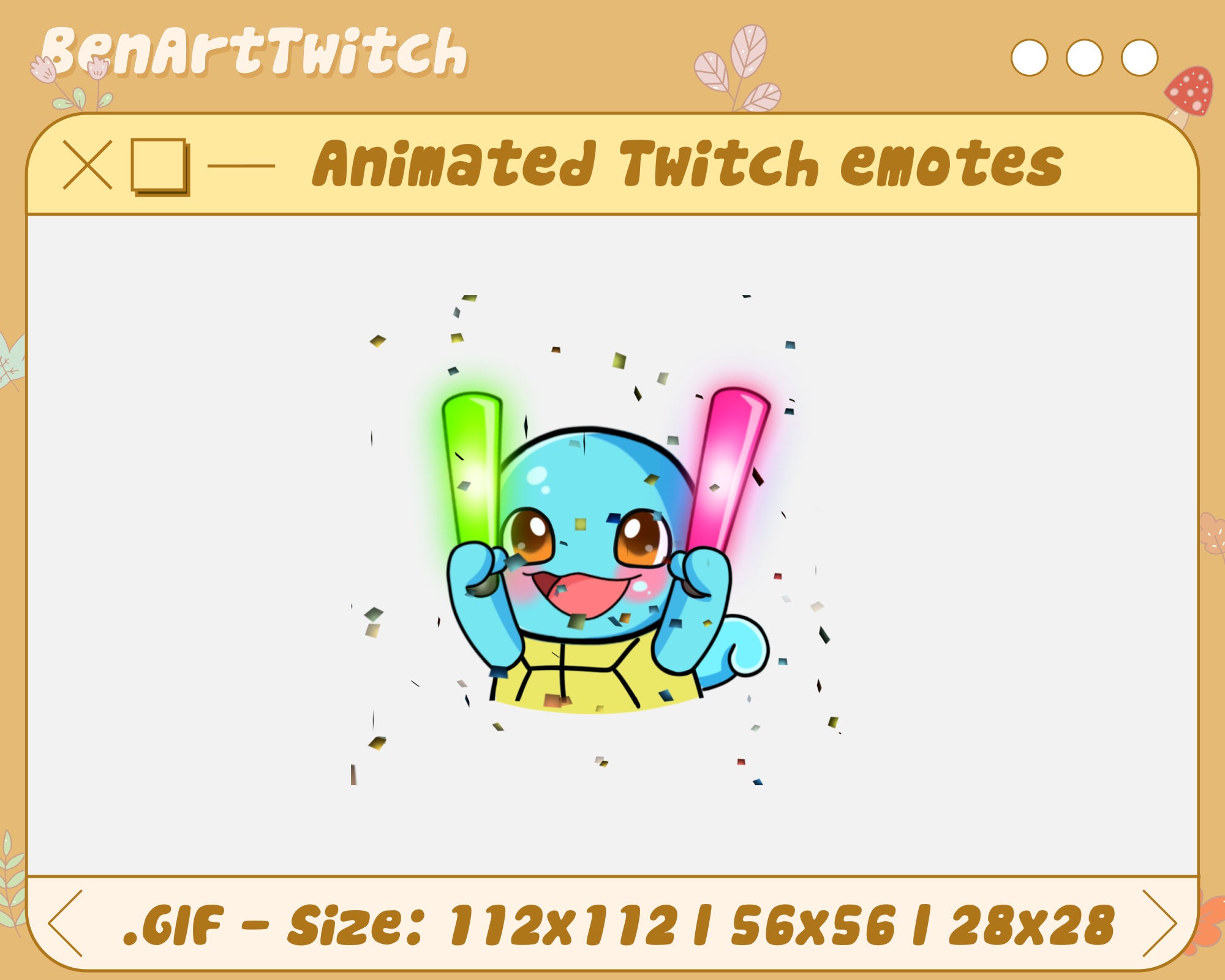 Animated Twitch Emote Pokemon Cheering, Cute Turles Twitch Emotes, Cute ...