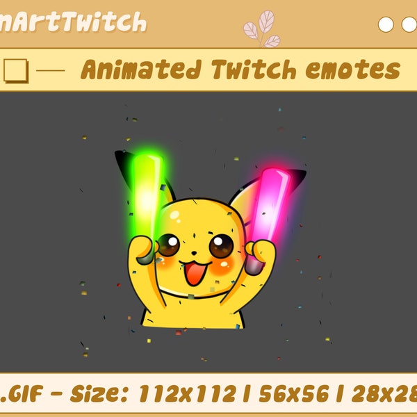 Animated Pikachu Emotes - Etsy