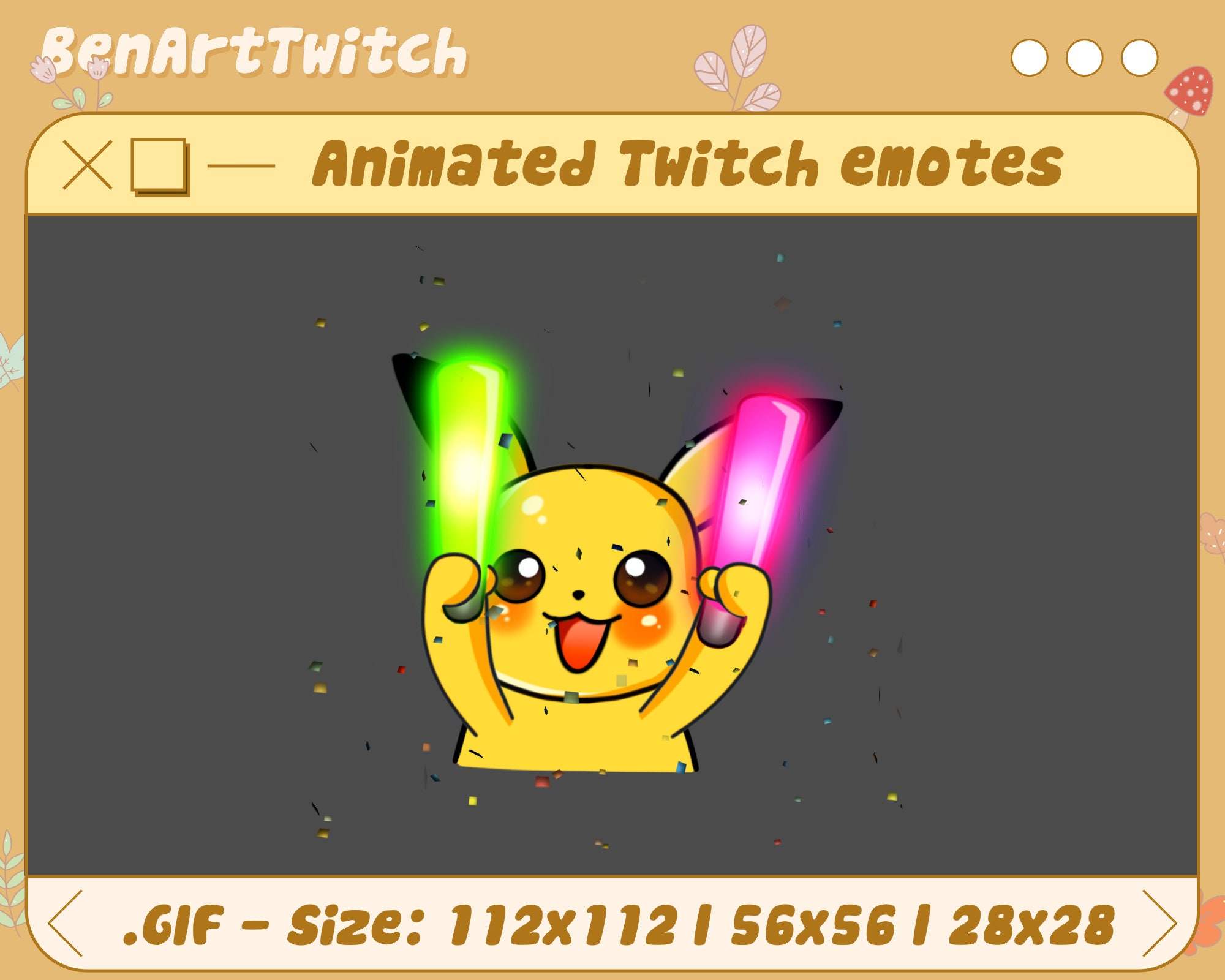 Animated Twitch Emote Pikachu Cheering, Cute Pokemon Twitch Emotes ...