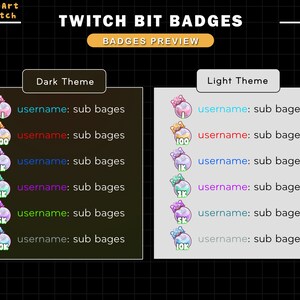 Full Set 30 Magic Liquid Twitch Bit Badges, Fluid Bag Magic Twitch ...