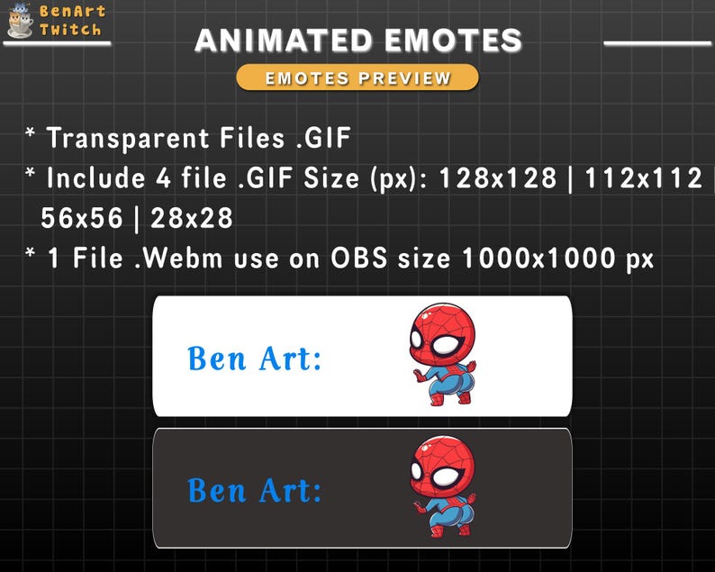 Animated Twitch Emote Spider-man Dancing, Marvel Twitch Emotes, Cute ...