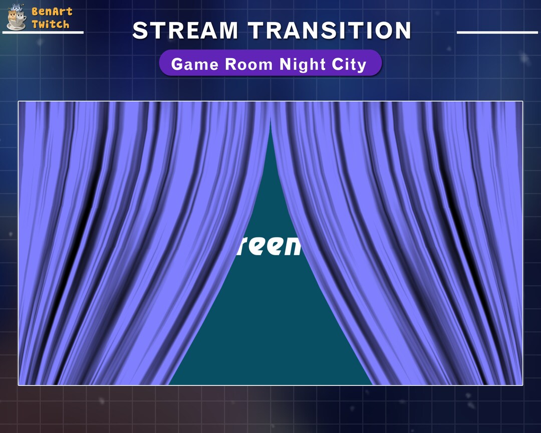 Curtain Stream Transition, Blue Curtain Stream Transition, Violet ...