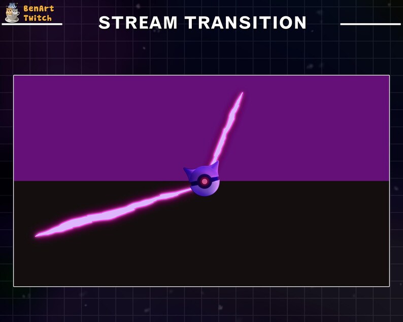 Gengar Twitch Transition– Animated Gengar Pokemon Ball Stream ...