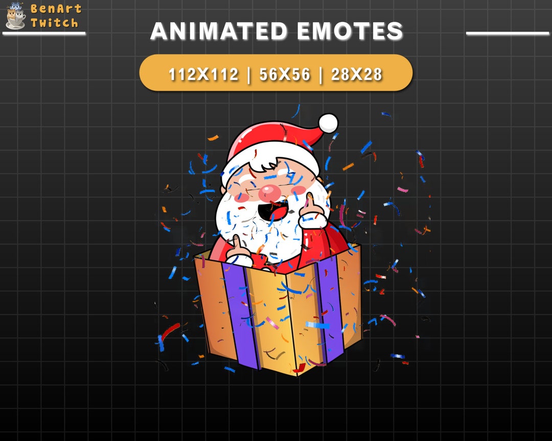 Animated Twitch Emote Christmas Gift Box, Cute Christmas Twitch Emotes ...