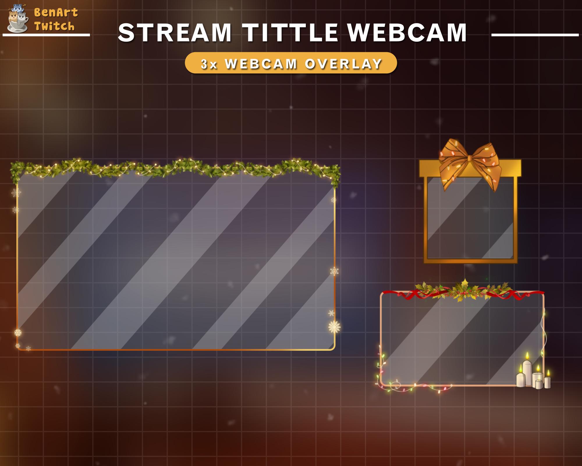 Animated Christmas Webcam Overlay, Xmas Twitch Webcam Border - Etsy