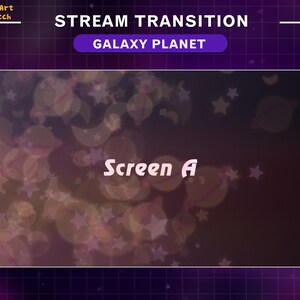 Galaxy Planet Stream Transition, the Moon, Star Transition, Twitch OBS ...
