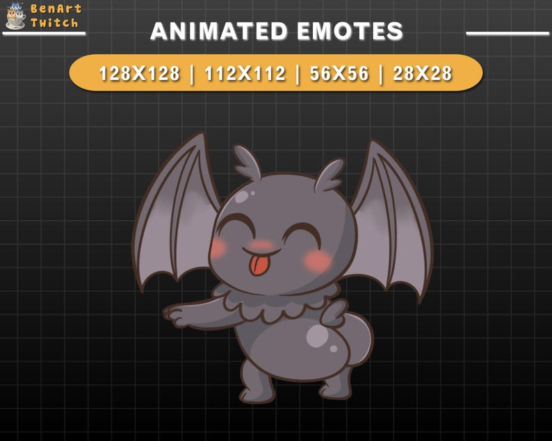 Animated Mothman Dancing Twitch Emote, Cute Fantasy Stream Decoration ...