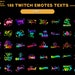 100x Twitch Text Emotes Pack, Discord Text Emotes, Cute Ready to Use ...