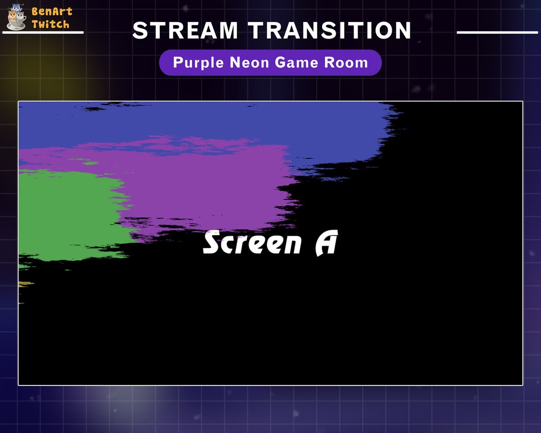 Color Painting Stream Transition, Twitch OBS Scenes Stinger, Twitch ...