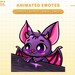 Animated Twitch Emote Bat Bongo, Halloween Twitch Emotes, Cute Emotes ...