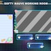Animated Twitch Overlay Softy Mauve Working Room, Neon Lo-fi Desk ...