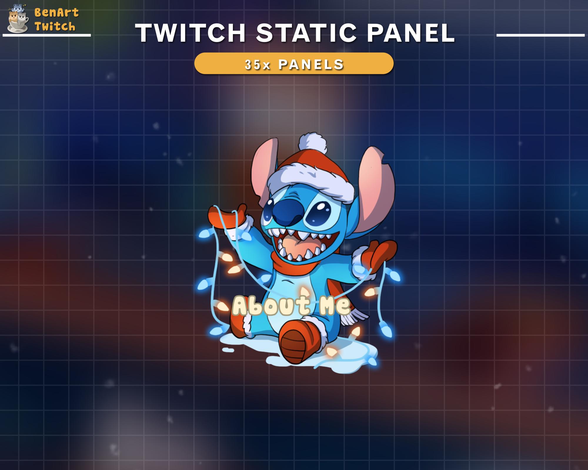 Animated Christmas Stream Package Overlay Game Room Stitch, Christmas ...