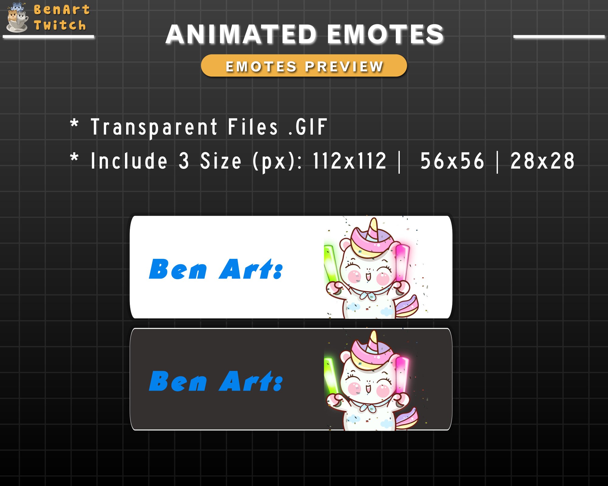 Animated Twitch Emote Pony Cheering, Cute Aesthetic Rainbow Horn ...