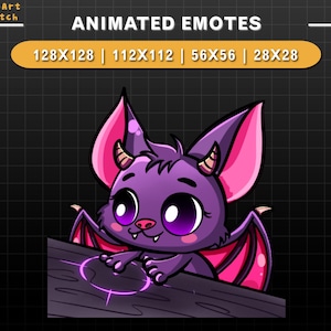 Animated Twitch Emote Bat Bongo, Halloween Twitch Emotes, Cute Emotes ...