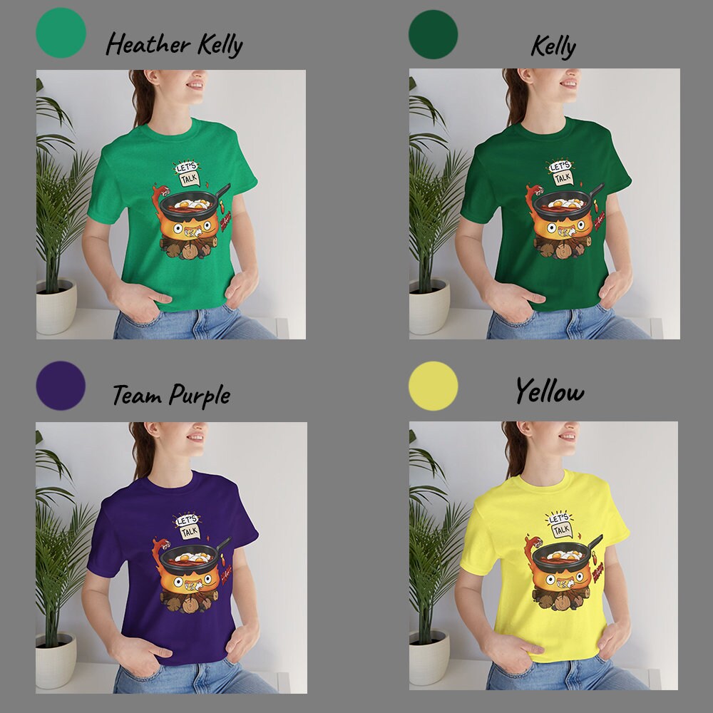 Calcifer Howls Moving Castle Unisex Shirt Calcifer Unisex T-shirt ...