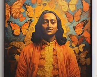 Devotional Portrait of Sri Mahavatar Babaji, Master of the Paramahansa ...