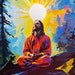 Jesus Prayer Poster Print Jesus Meditating in Nature Painting Christian ...