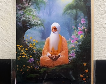 Guru Nanak Dev Ji Wall Art - Etsy