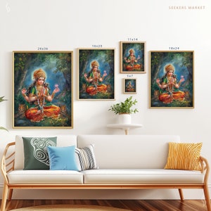 Hindu Decor Indian Gift Yoga Art Meditation Wall Decor Chakra Art ...