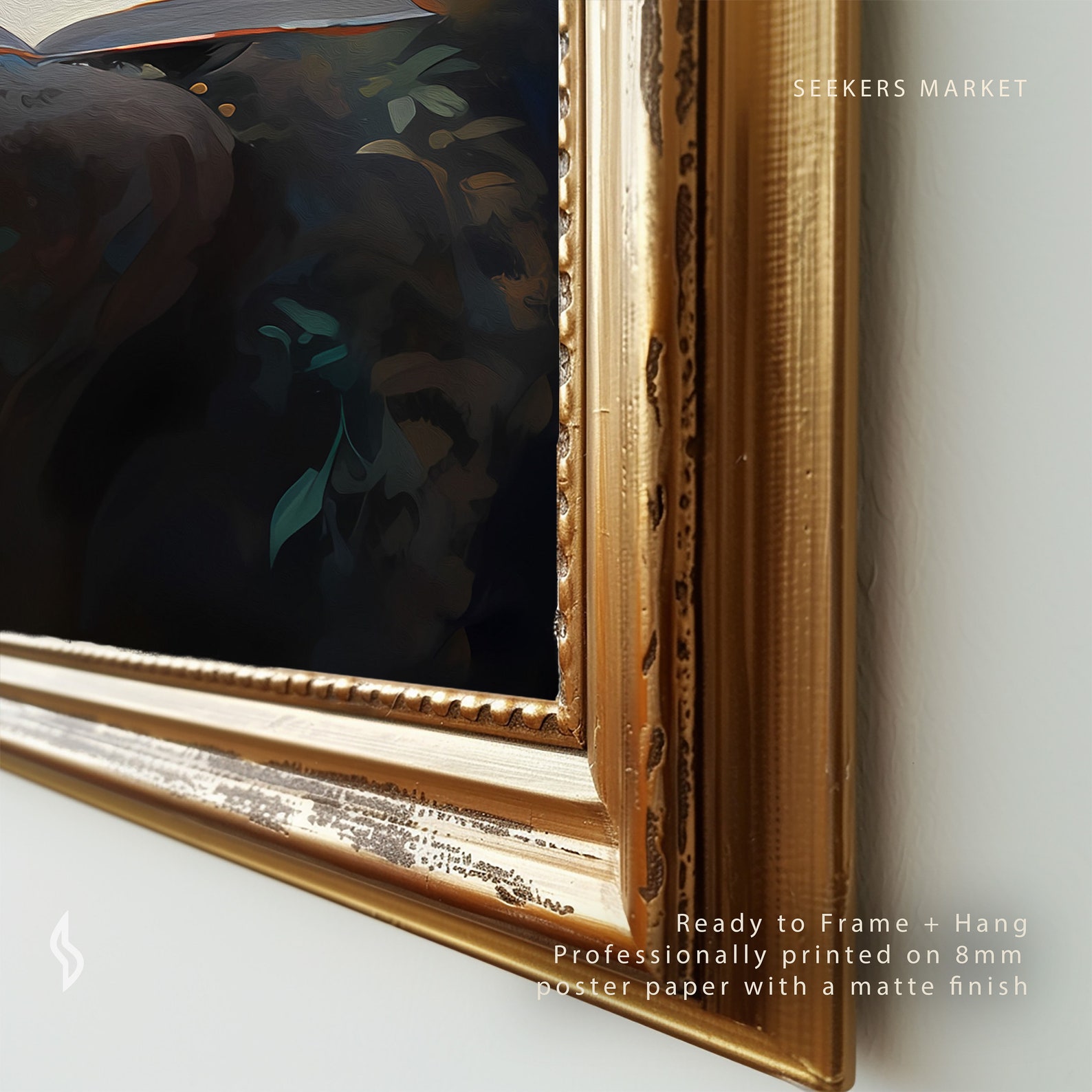 Krishna Art Print Writing Gita Forest Painting Bhagavad Gita Art Lord Krishna Hindu Decor Krisna ...