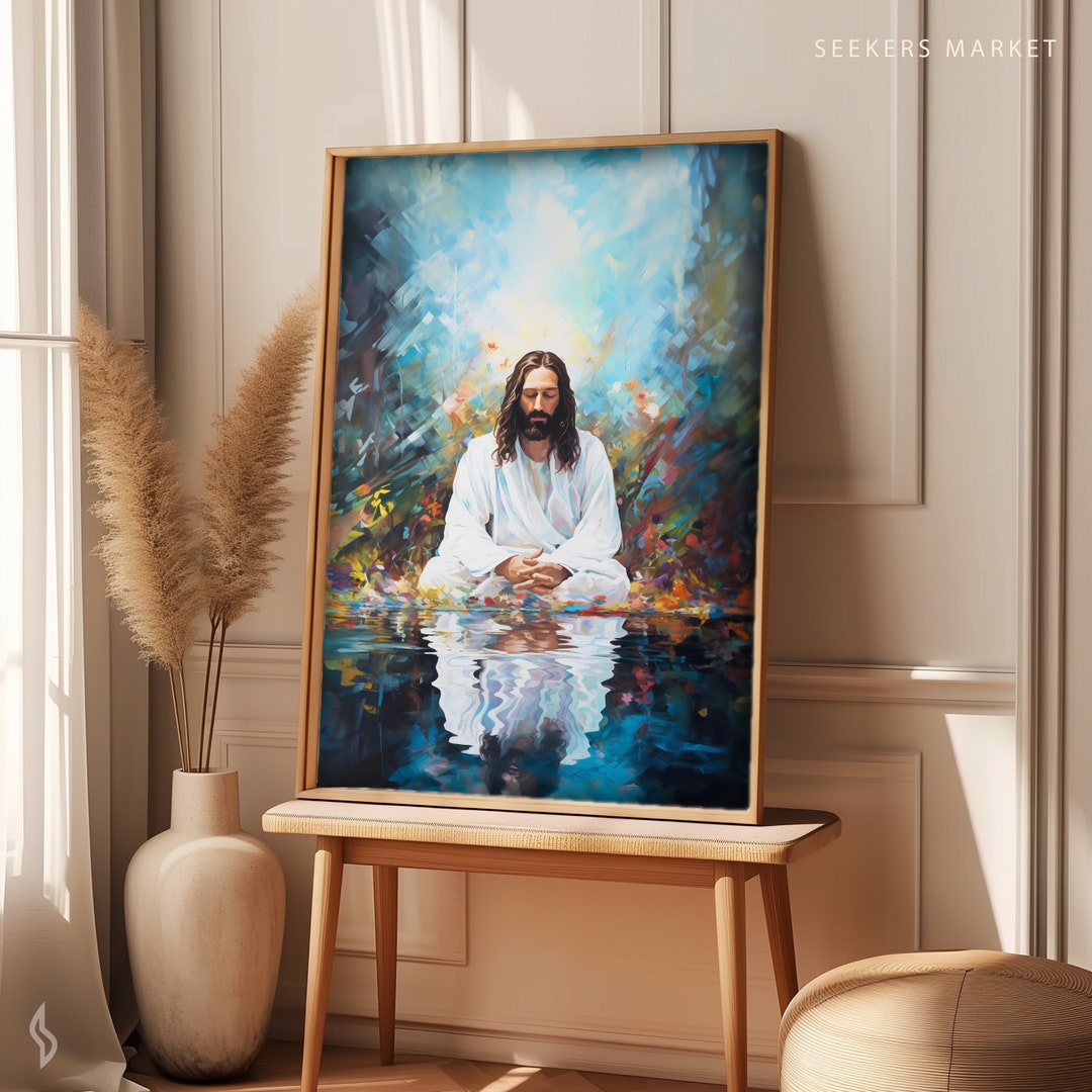 Jesus Prayer Art Print Jesus Gift Bible Gift Christian Gift Religious ...