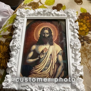 Jesus Saintly Portrait Trippy Psychedelic Art for Spiritual Friend ...