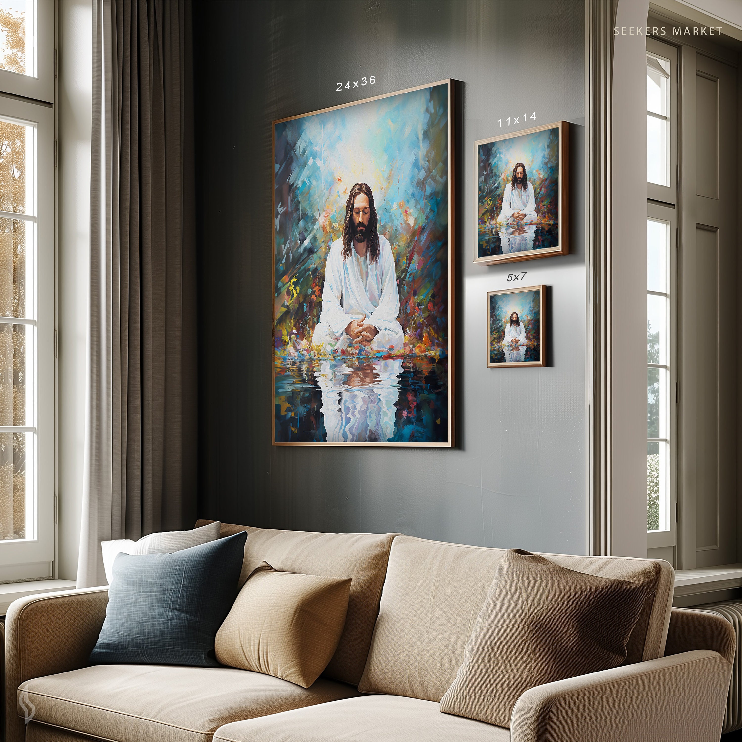 Jesus Prayer Art Print Jesus Gift Bible Gift Christian Gift Religious ...