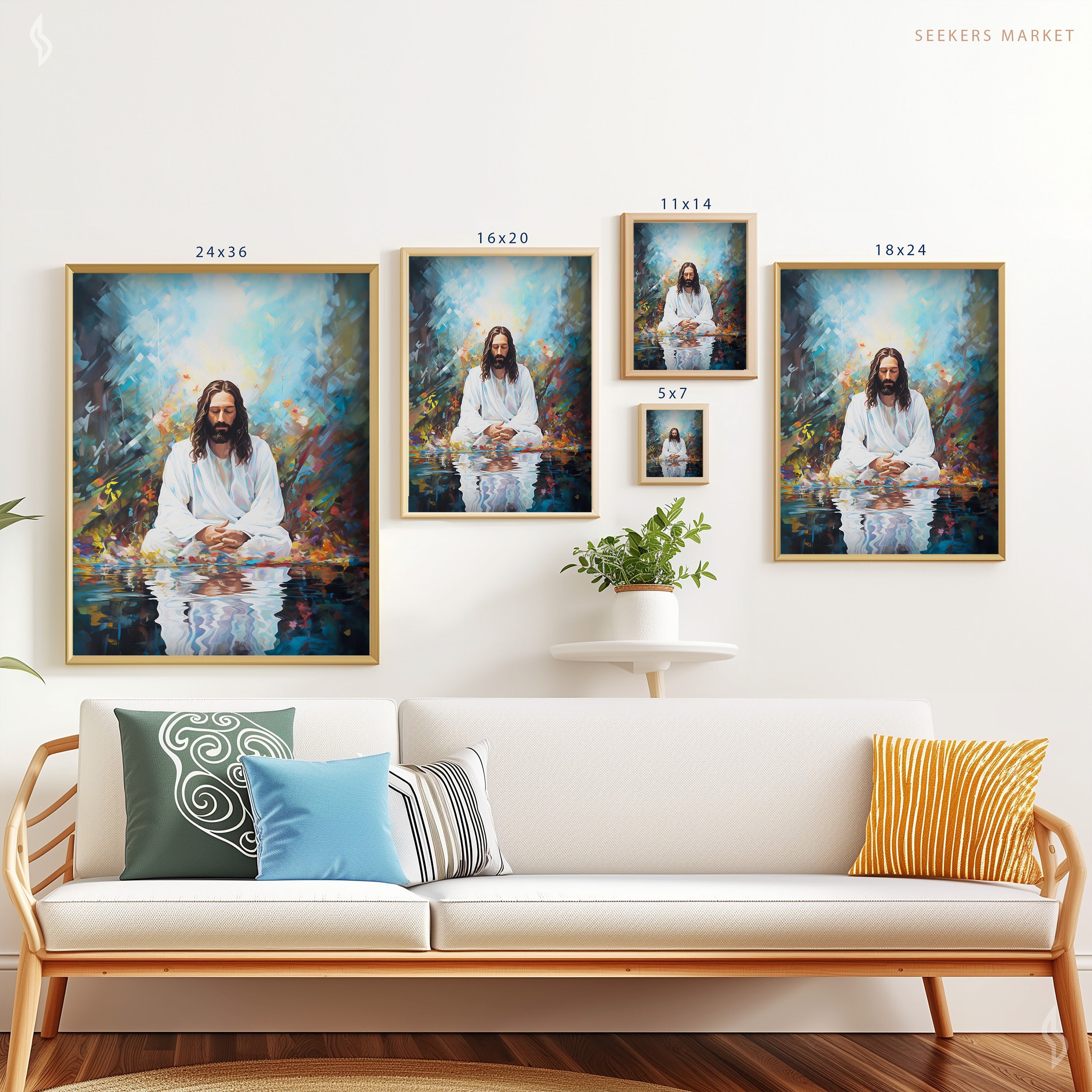 Jesus Prayer Art Print Jesus Gift Bible Gift Christian Gift Religious ...