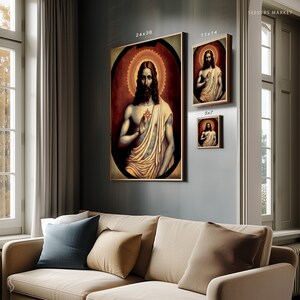 Jesus Saintly Portrait Trippy Psychedelic Art for Spiritual Friend ...