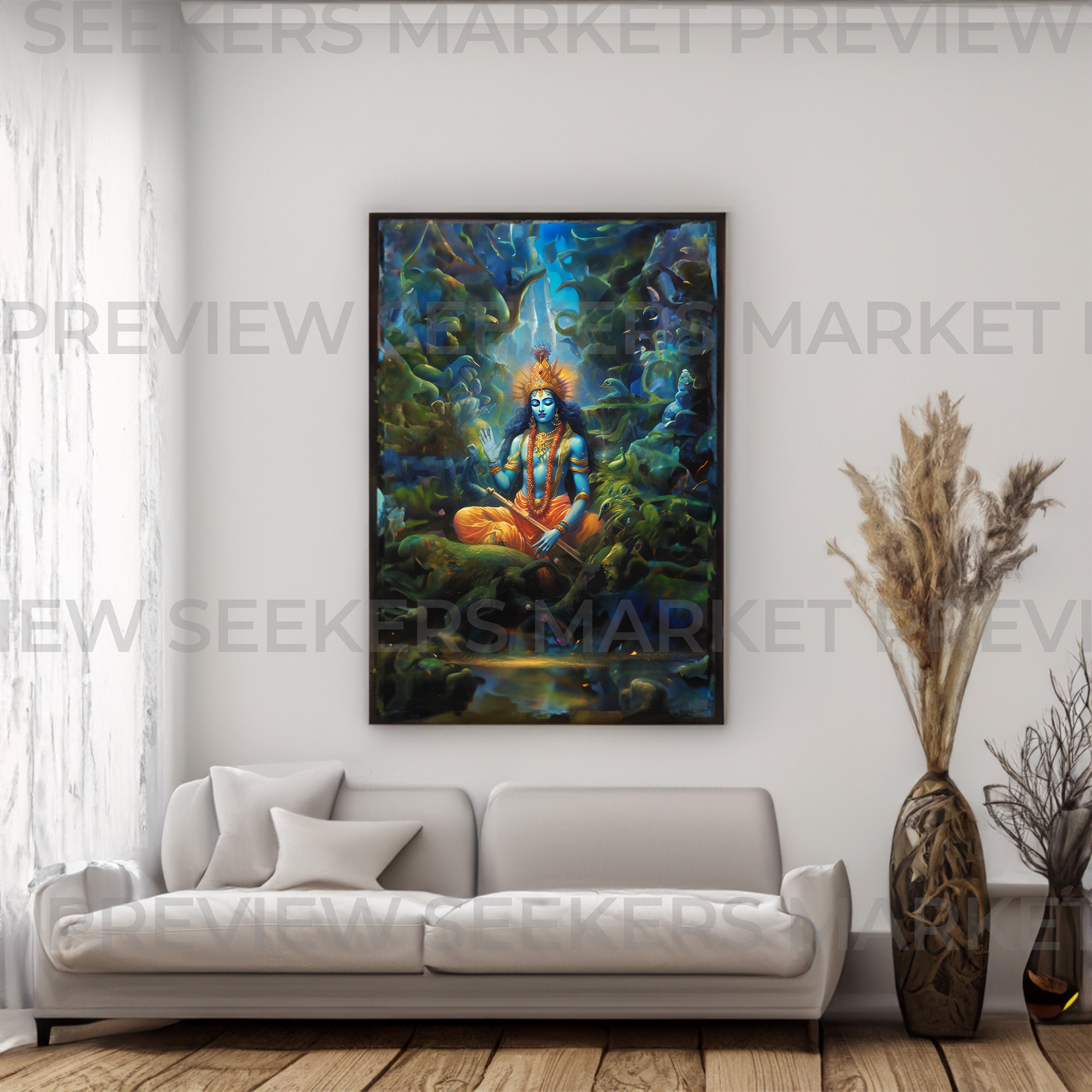Krishna Psychedelic Art